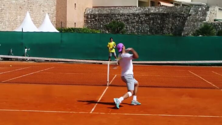 Rafael Nadal Overhead Smash Slow Motion 【Righty】/ 右利き編集ナダルのスマッシュ練習（スロー ...